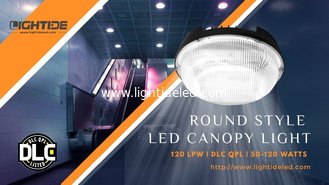 China Lightide DLC & Ip65 Round under Canopy Led Lights 50 Watts W/ 5-Year Warranty supplier