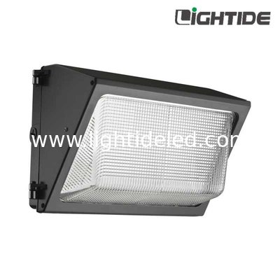 DLC Qualified Outdoor 40W LED Wall Packs Lights-Glass Refractor, 120 LPW supplier