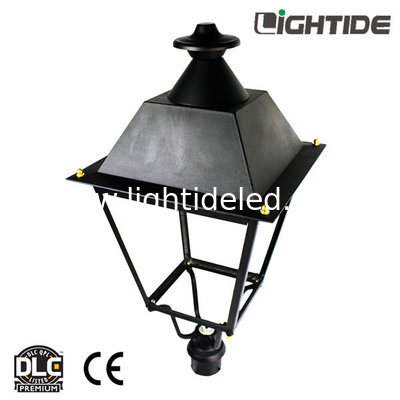 Outdoor DLC QPL led Post Top Lights 50W China Manufacturer, 110 LPW,5 yrs warranty supplier