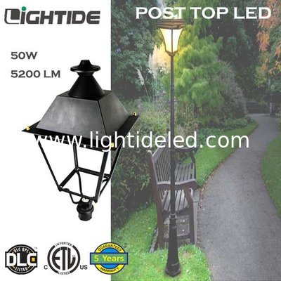 DLC QPL Outdoor Post Lights 50W LED Path Light China Manufacturer and 5 yrs warranty supplier