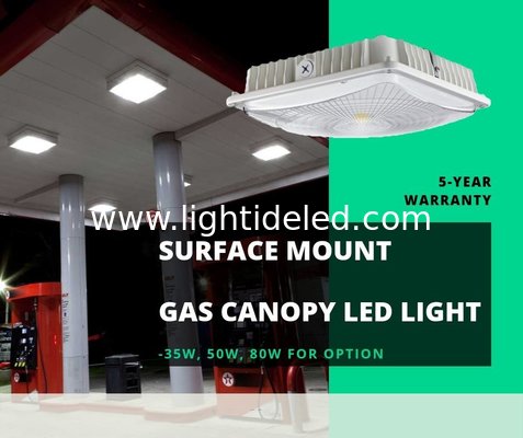 IP65-rated outdoor led canopy lights 80 watts 100-240/277vac, Equiv. 250W MH canopy supplier