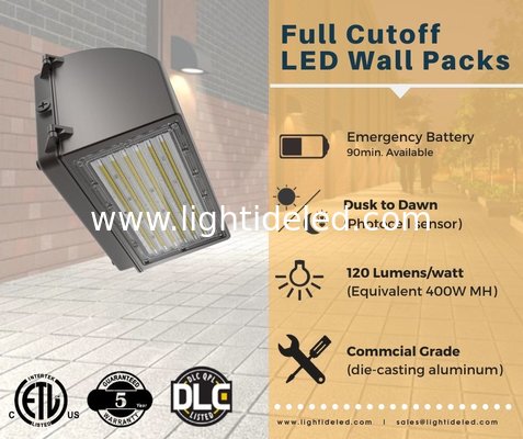 Exterior Wall Pack Light Fixtures LED Security Lighting 80 Watts, 100-277vac, Equivalent 250w Mh supplier