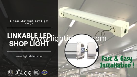 Lightied 5' Linkable LED Shop Lights & Utility Garage Lights 60W, DLC /CE Certified For 5 Years Warranty supplier