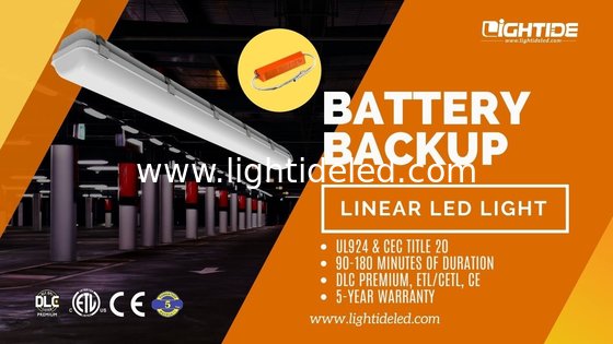Lightide 4' Vapor-Tight High Bay Lights Led 40 Watts Battery Backup, DLC /CE For 5 Years Warranty supplier