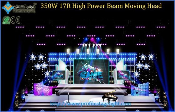 High Effect 350W Beam Wash and Spot Moving Head Light with CMY Color Mixing System