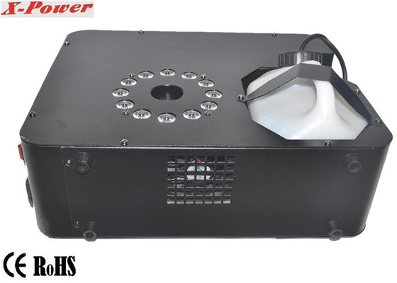 Professional Up  DMX Stage Fog Machine 1500 W With 12*3w Rgb Led   X-01