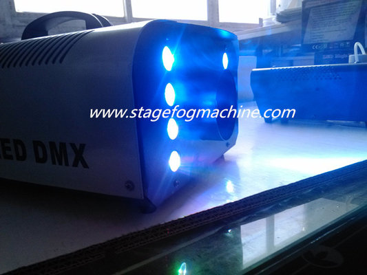 8*3w RGB LED  Halloween Fog Machine 1200 w , Color Fog Machine  X-023