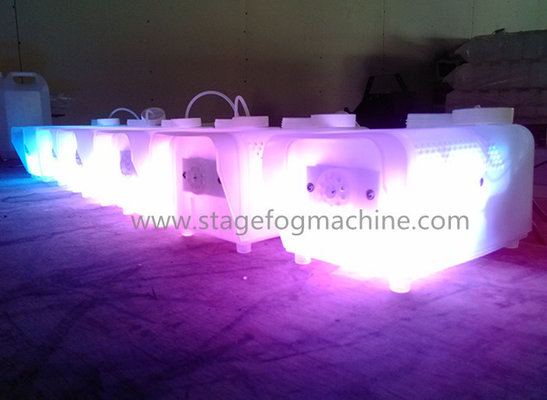 Transparent  PE  Mini 3 In 1 LED Fog Machine , Fog Machine Remote  Control /  Wire   F-26