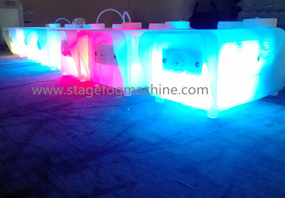 Transparent  PE  Mini 3 In 1 LED Fog Machine , Fog Machine Remote  Control /  Wire   F-26