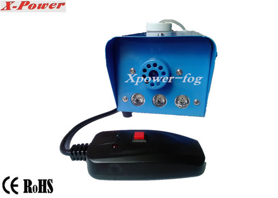 White 400w Mini Stage LED Fogger , Club Smoke Machine 3*1w Blue Led  X-025