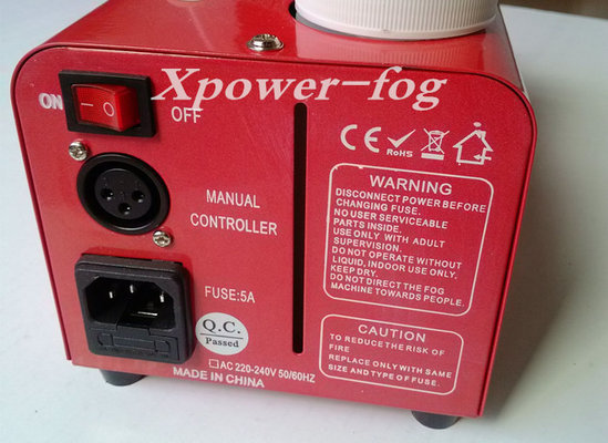 DJ LED Fog Machine , Party Fog Machine 400W With 3 * 1W Yellow  Led X-025