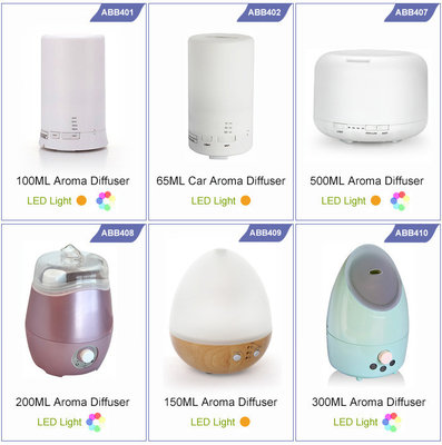 Led Light Color Change 2-in-1 Ultrasonic Aroma Diffuser and Humidifier With Adapter