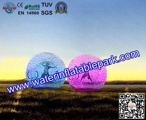 Sport  Body Zorbing Bubble Ball For Playing , Inflatable Grass Zorb Ball