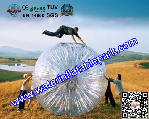 Sport  Body Zorbing Bubble Ball For Playing , Inflatable Grass Zorb Ball