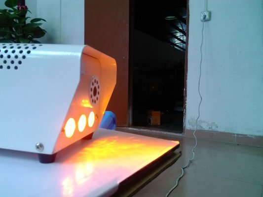 Disco Fog Machine , Thermal Fogging Machine  With 3*1W RGBY Led