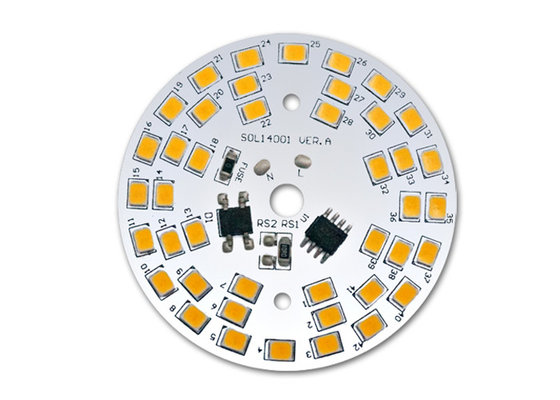 220V / 110V AC LED Lighting PCB Board PCBA White Color With SMD LED / IC Chip