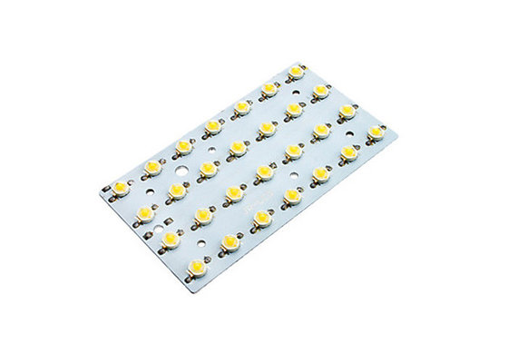 High Power LED PCB Assembly White Paint Color With SMD Assembled Aluminium Based