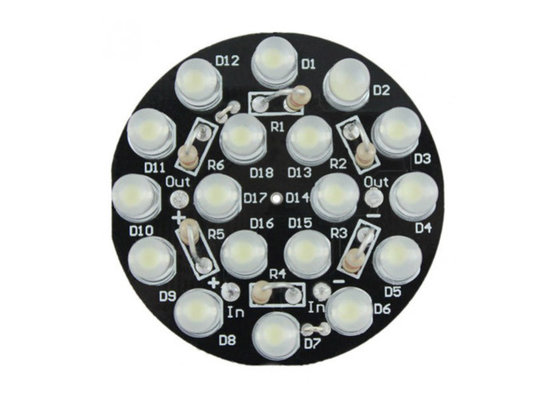24 LEDs LED Spotlight LED PCB Layout Board Assembly White Color Customized Design