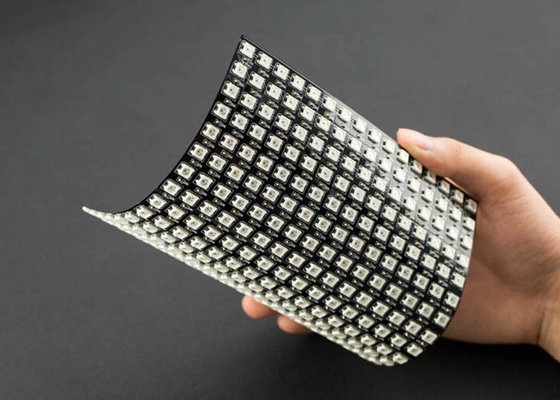 16x16 Flexible RGB LED Matrix , LEDMatrix Panel With WS2812 / SK6812 Intelligent Control LEDs