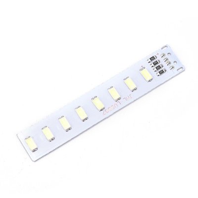 8 SMD Led Pcb Circuit Board Short Rectangle Light Source Aluminum Plate For USB Lighting