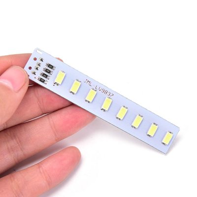 8 SMD Led Pcb Circuit Board Short Rectangle Light Source Aluminum Plate For USB Lighting