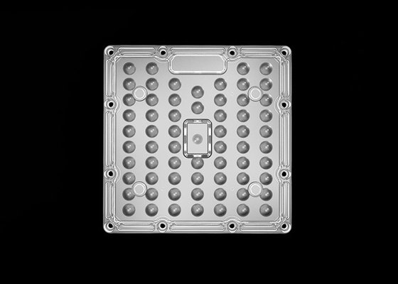 92% Transmittance Wide Angle Led Lens PC Plastic 64 In 1 60 Beam Degree 130x130mm