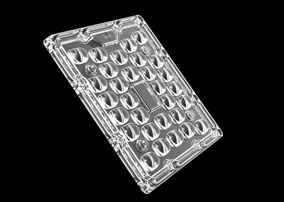 High Power LED Street Light Lens PC Material 90° Beam Output Angle 3030 LED