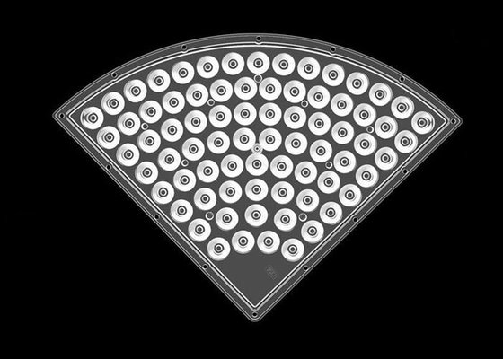 Special Shape Custom Led Light Lens Reflector , LED Strip Lens D235*H9.4mm PC Material