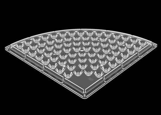 Special Shape Custom Led Light Lens Reflector , LED Strip Lens D235*H9.4mm PC Material