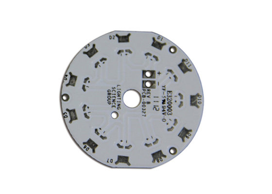 Round Shape LED PCBA Circuit Board 3W - 18W , Customized Aluminium PCB For LED