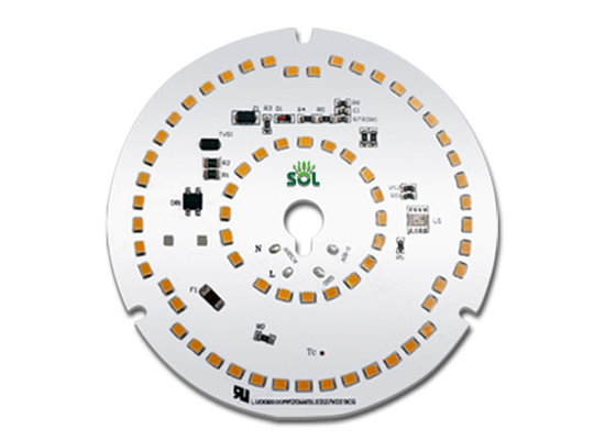 220V / 110V AC LED Lighting PCB Board PCBA White Color With SMD LED / IC Chip