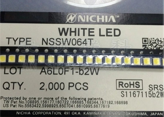 Nichia 3528 SMD LED Chip NSSW064T - B2W White Color For Vehicle Instrument Panel