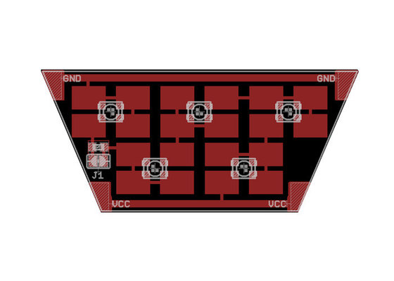 Hexagonal LED Light Simple Pcb Layout , Pcb Design And Layout For Table Camera Lighting
