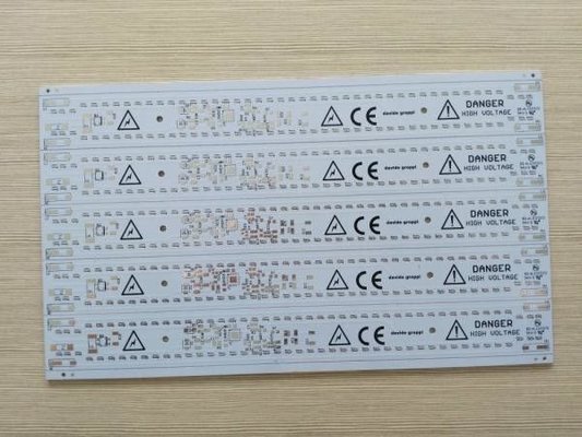 Quick Heat Aluminium PCB Board For LED Board 1-6oZ 1 Layer Copper Base 1.6-3.6mm Thickness