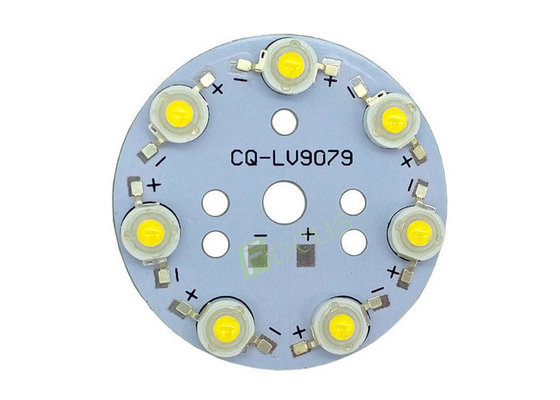 7 LEDs High Power Surface Mount Pcb Assembly , Led Pcb Plate With Aluminum Base Board