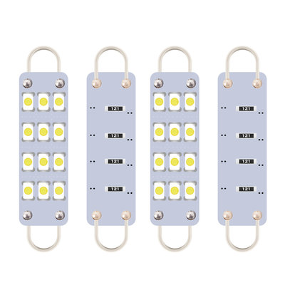 Car Automotive Led Bulb Pcb Board Reading Lamps Beads 6000K 100LM 12V Accessories