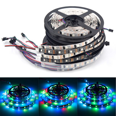 WS2801 32 LEDs/m IP20/IP65/IP67 5050 RGB LED Strip Raspberry Pi control Arduino development ambilight TV,White/Black