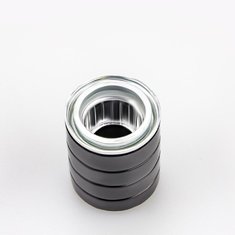 China Black Magnetic Round Zinc Alloy Perfume Cap With Good Sealing And No Spill supplier