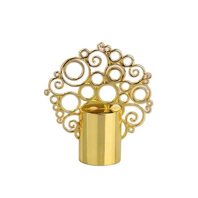 High Quality Luxury Zamac Lid Perfume Bottle Cap Electroplating Process Environmentally Friendly And Recyclable supplier