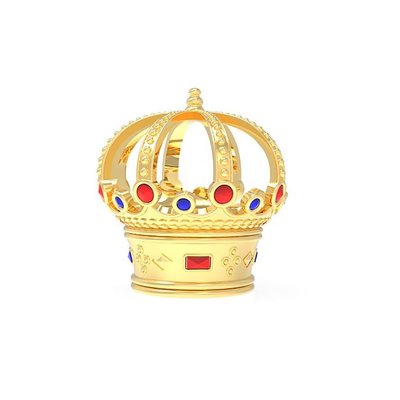 Gold Crown Metal Perfume Cap Silver Zinc Alloy Perfume Cap Free Design Provide Samples supplier