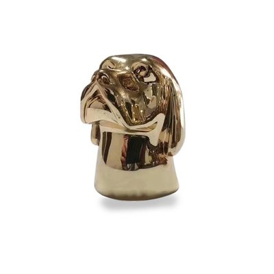 Luxury Luxury Zodiac Head Portrait Zinc Alloy Perfume Cover , Logo Size Can Be Customized supplier