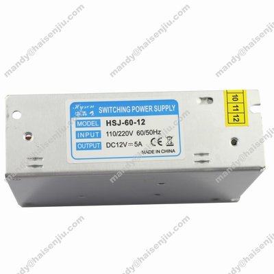 Ac To Dc Rgb 5 Amp 12v Switching Power Supply For Led Lights , CE Approval