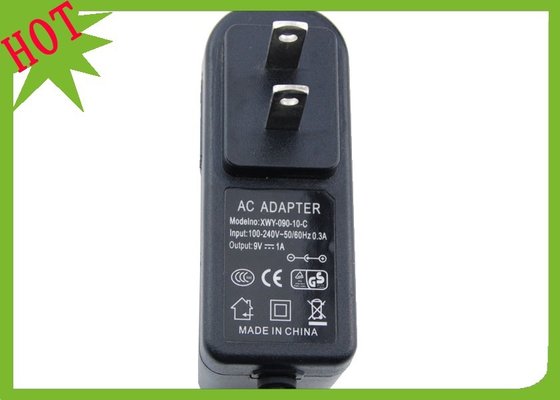 High Reliability Wall Mounting Adapter 9V 1000 MA Low Power