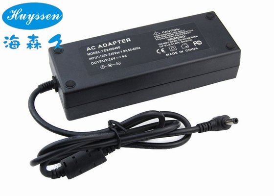 Portable Black LCD Monitor Power Adapter 24V 4000MA