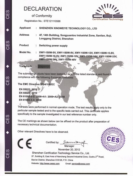 China Shenzhen Huyssen Technology Co.,Ltd. certification