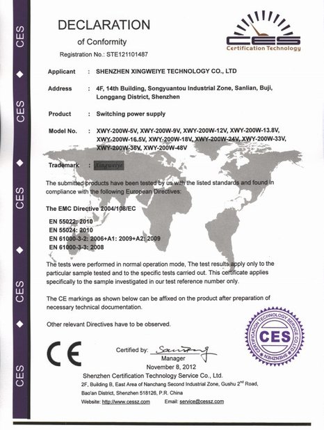China Shenzhen Huyssen Technology Co.,Ltd. certification