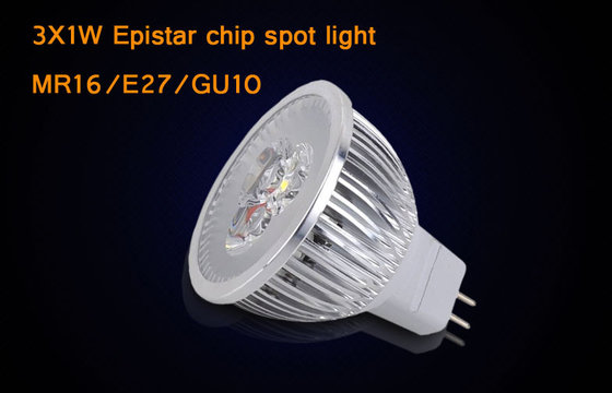China Private club silver MR16 LED LED Spotlight Bulbs with Epistar Chip supplier