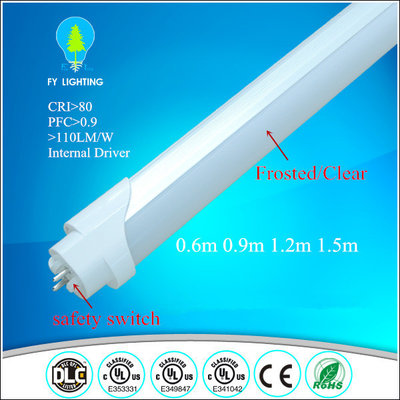 T8 600mm led tube 4ft electronic ballast compatible clear / frosted