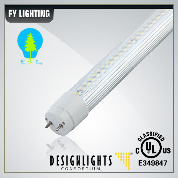 UL DLC  18W 1200mm LED Tube Light T8 With Ballast Compatible 100-277V 110LM/W