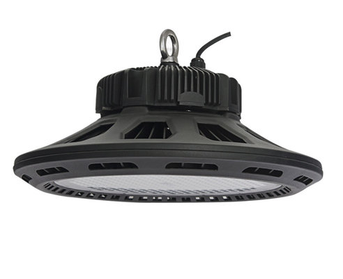 Black Round LED High Bay Lights , 100w - 240w LED High Bay Light Fixtures